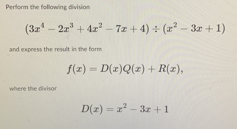 Solved Perform the following | Chegg.com