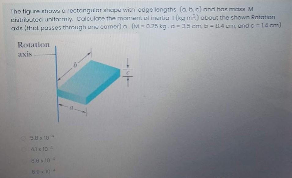 Solved The figure shows a rectangular shape with edge | Chegg.com