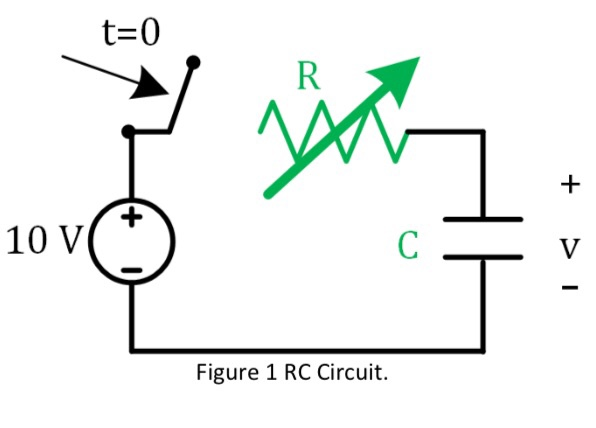 Solved A first order RC circuit has a step response that has | Chegg.com