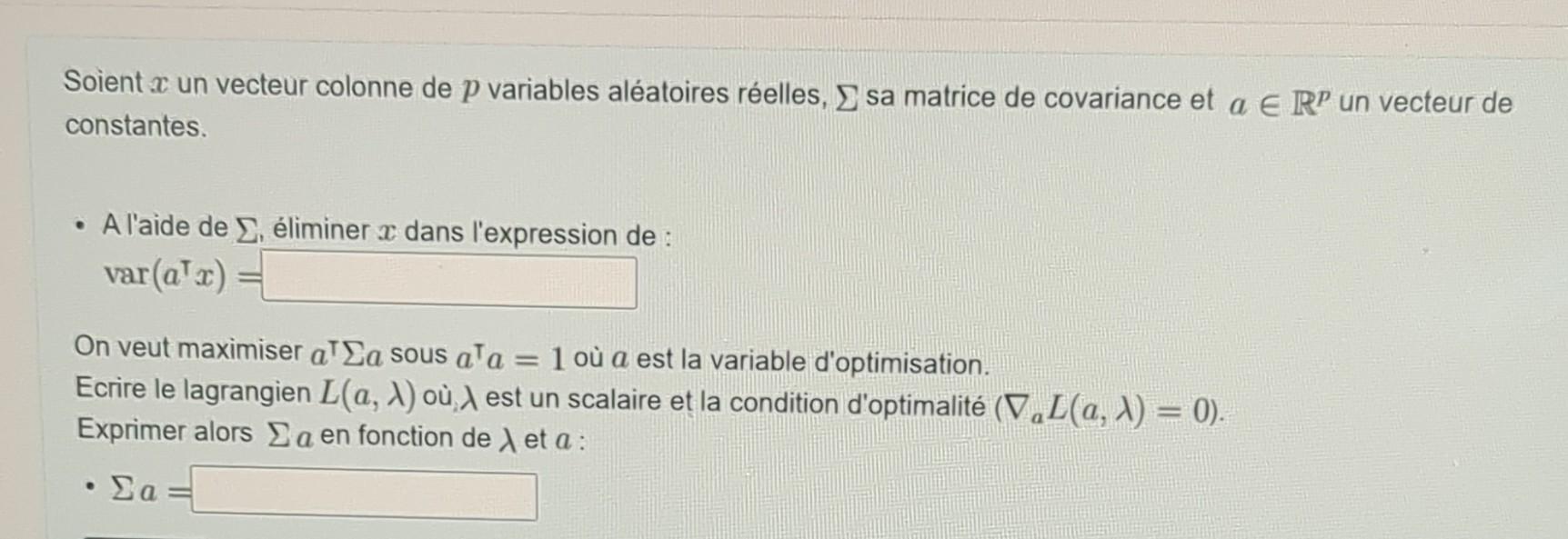Solved i want to learn are x a colum vector of real | Chegg.com