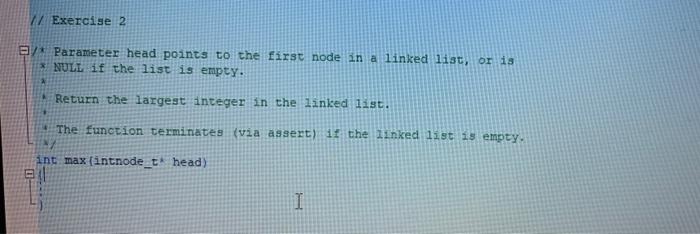 Solved Exercise 2 By: Parameter head points to the first | Chegg.com
