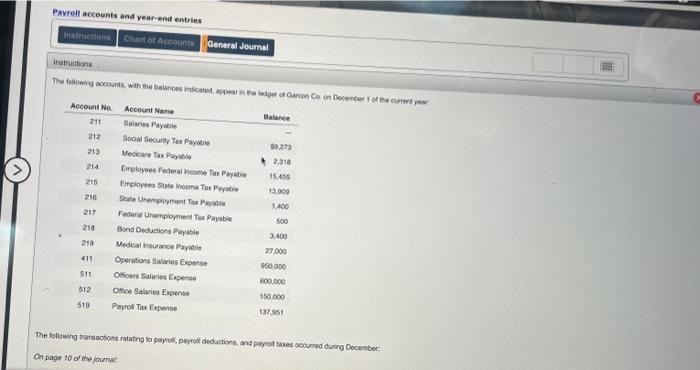 On page 10 of the ioumarDec. 2 Issued Check No. 410 | Chegg.com