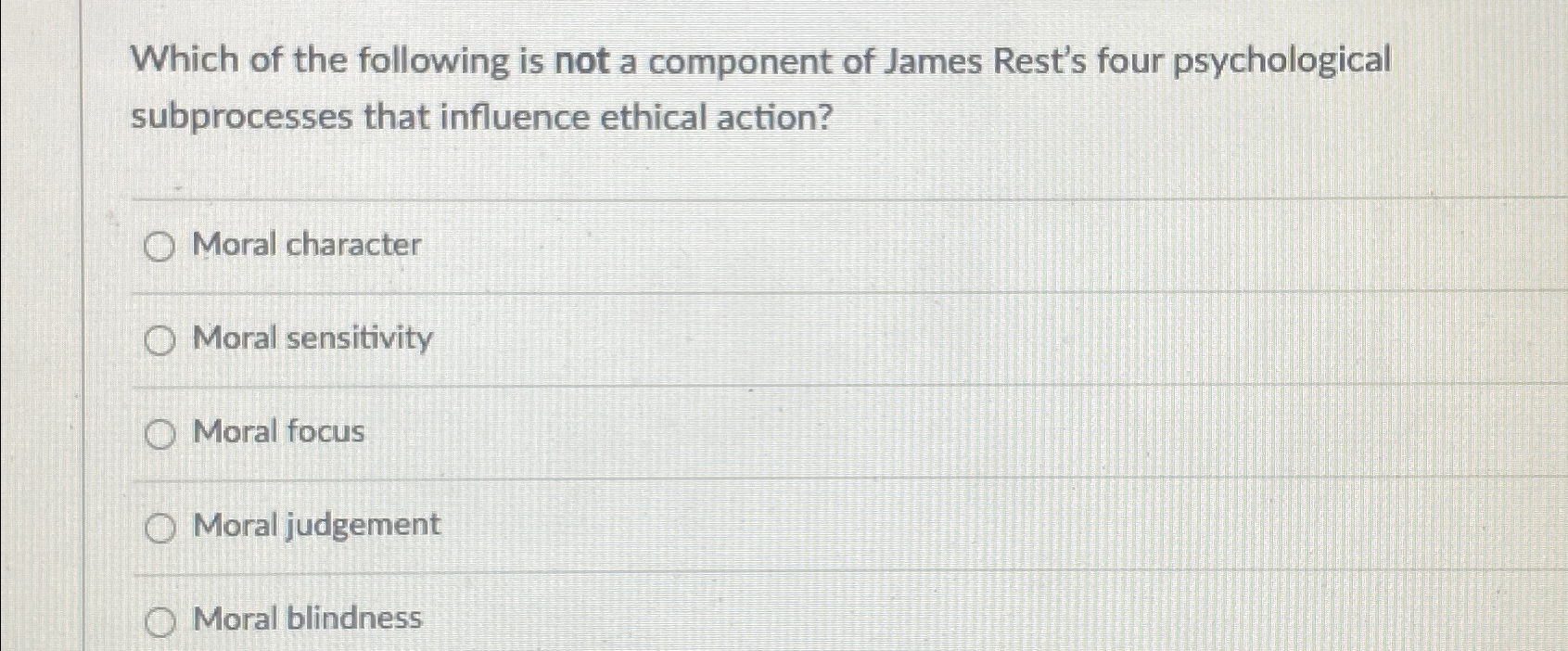 Solved Which of the following is not a component of James | Chegg.com