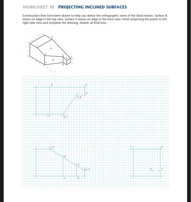 Construction lines have been drawn to help you sketch | Chegg.com