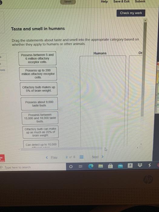 Solved Seved Help Save & Exit Submit Check my work Taste and | Chegg.com