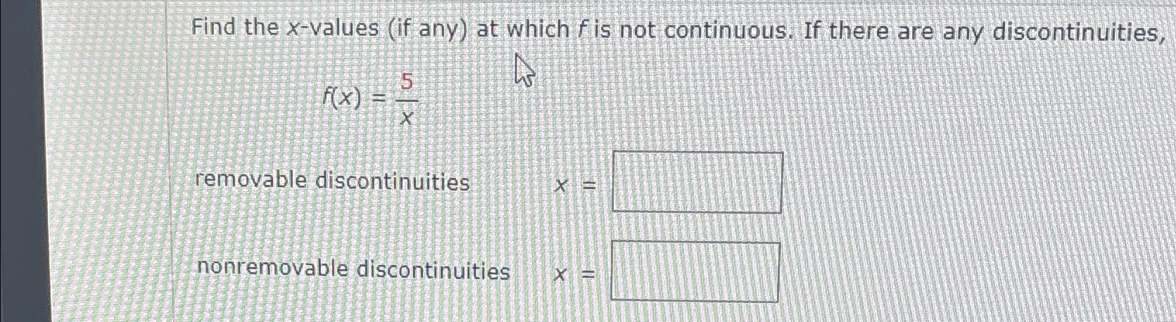Solved Find the x-values (if any) ﻿at which f ﻿is not | Chegg.com