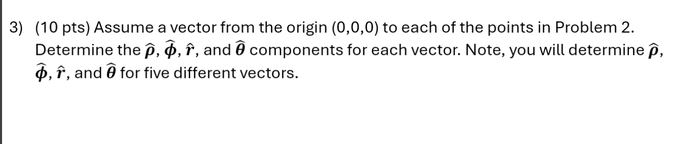 Solved problem 2. (10 ﻿pts) ﻿Given the points below in | Chegg.com