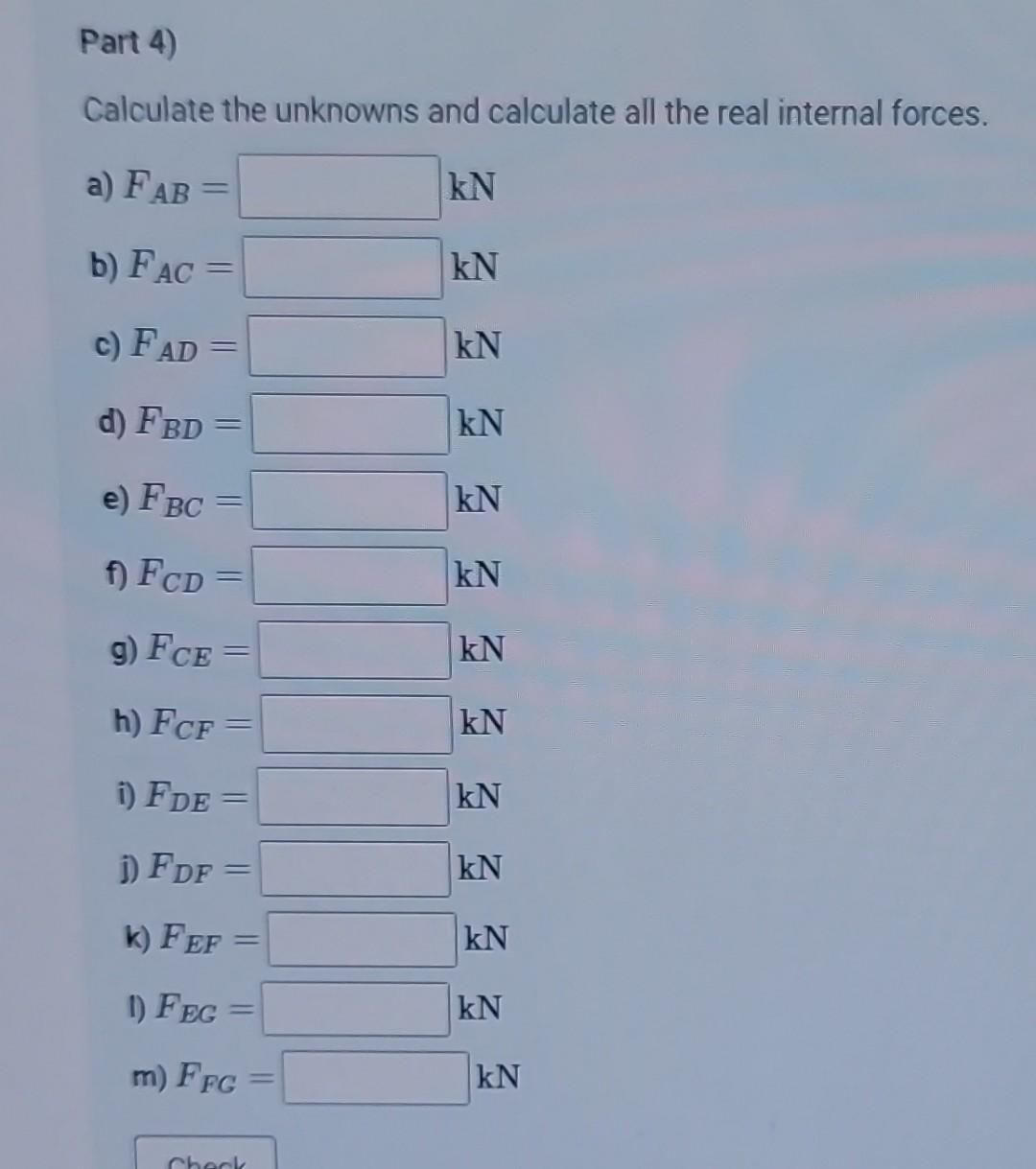 Solved Using the force method, determine all member forces | Chegg.com