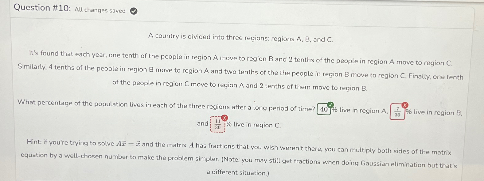 Solved Question #10: All changes savedA country is | Chegg.com
