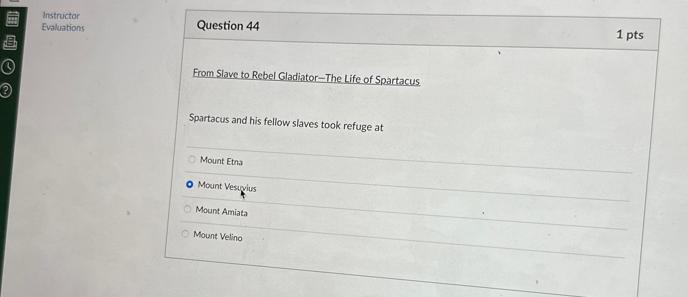 Solved Instructor EvaluationsQuestion 441 ﻿ptsFrom Slave to | Chegg.com