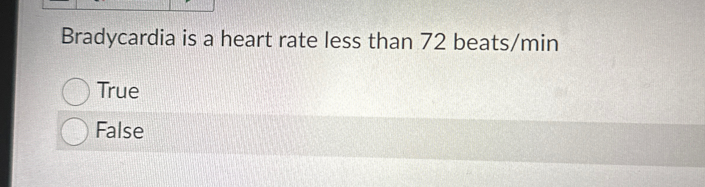 Solved Bradycardia is a heart rate less than 72 ﻿beats/min | Chegg.com