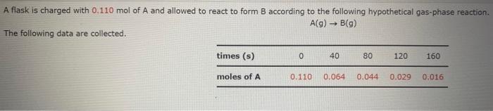 Solved #1.At a certain concentration of reactants the rate | Chegg.com