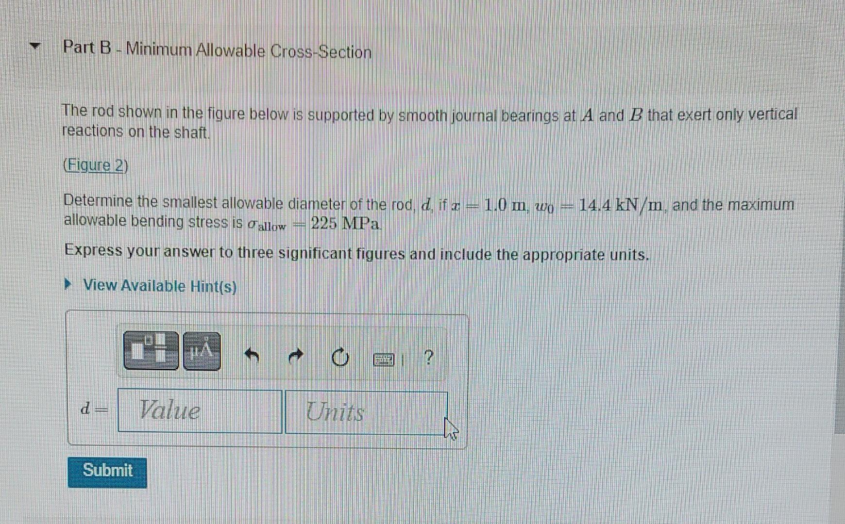 Solved Learning Goal: To apply the flexure formula to beams | Chegg.com