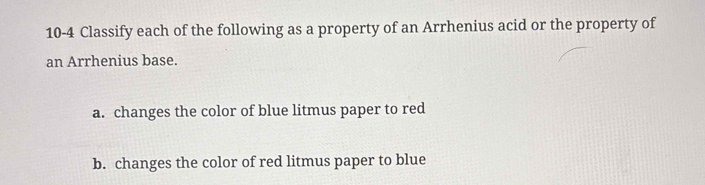 Solved 10-4 ﻿Classify each of the following as a property of | Chegg.com