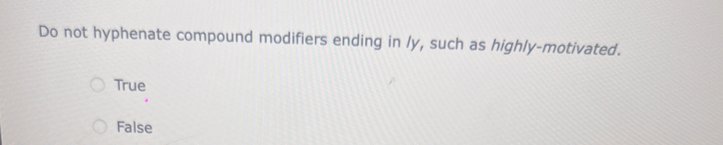 Solved Do not hyphenate compound modifiers ending in ?y, | Chegg.com