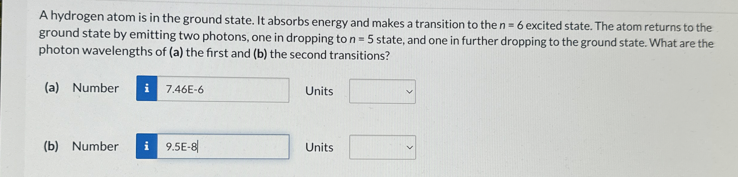 Solved A Hydrogen Atom Is In The Ground State It Absorbs