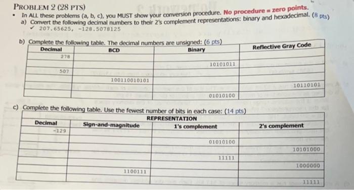 Solved . PROBLEM 2 (28 PTS) In All these problems (a, b, c), | Chegg.com
