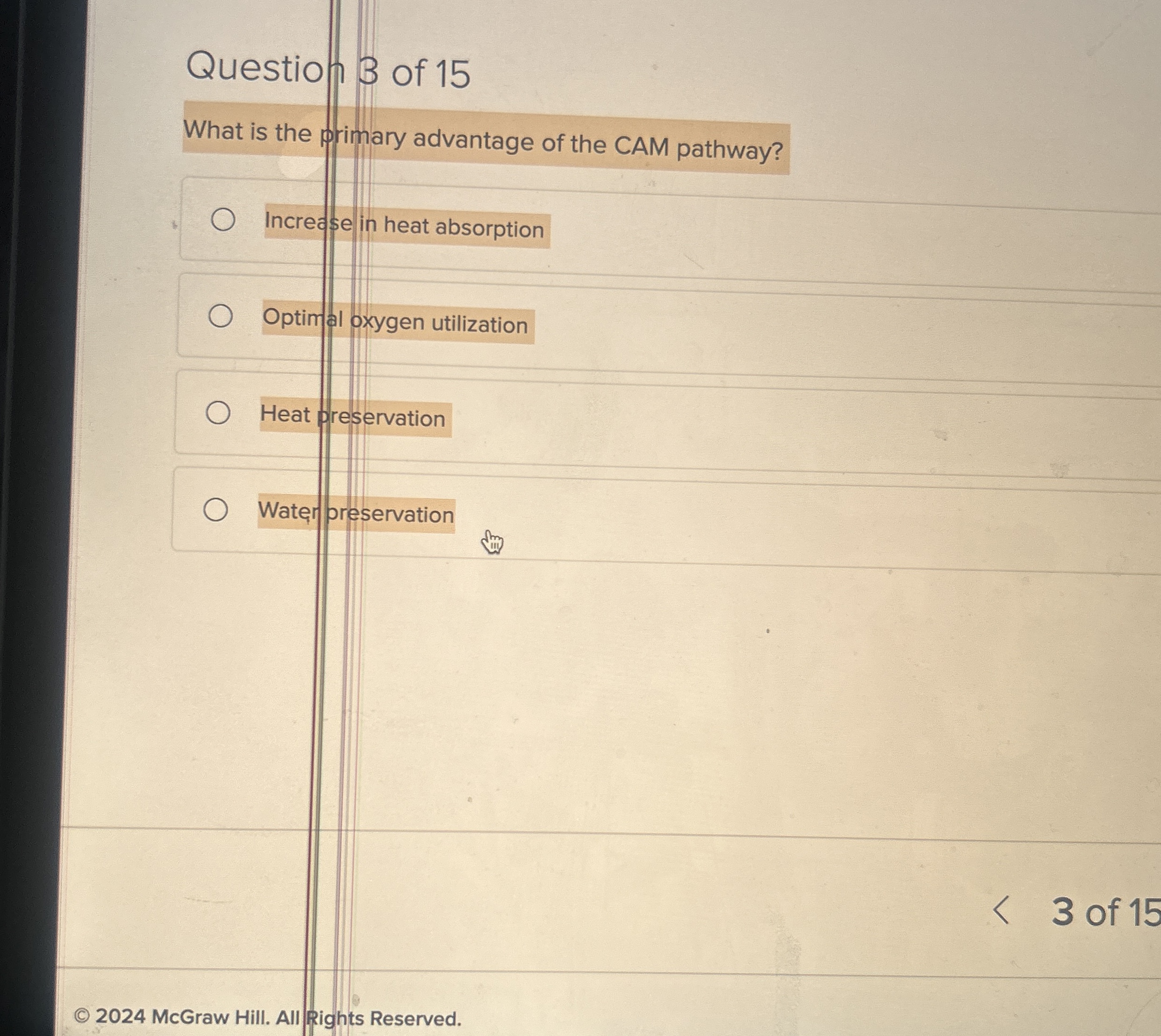 Solved Question 3 ﻿of 15What is the primary advantage of the | Chegg.com
