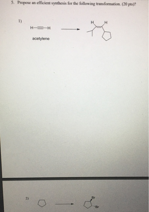 Solved 3. Propose an efficient synthesis for the following | Chegg.com