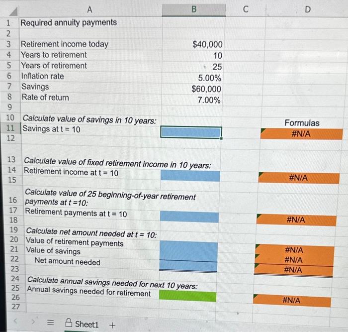 Solved Excel Online Structured Activity: Required annuity | Chegg.com