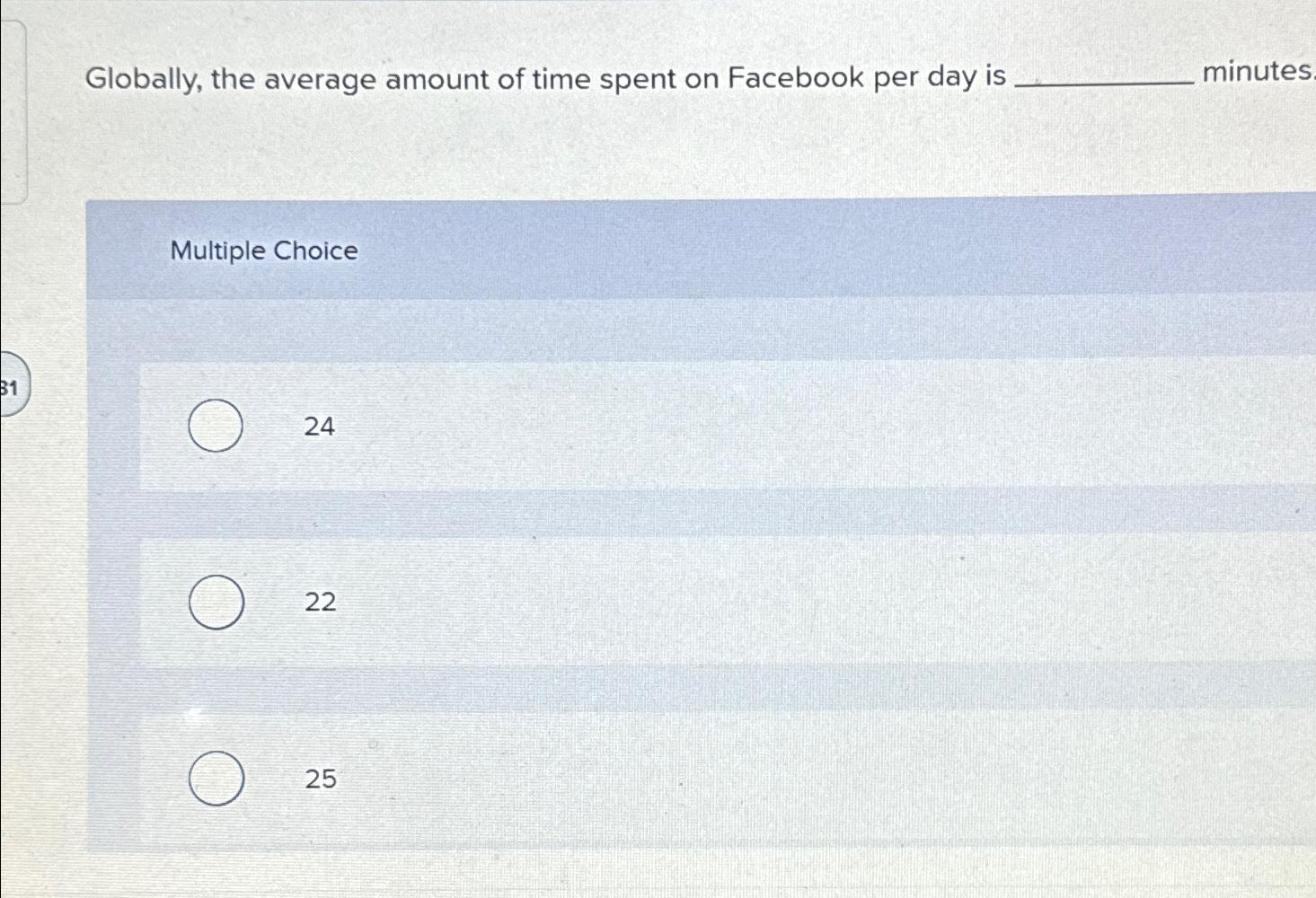 Solved Globally, the average amount of time spent on | Chegg.com