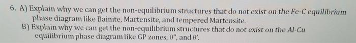 Solved 6. A) Explain why we can get the non-equilibrium | Chegg.com