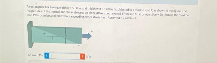 Solved magnitudes of the normal and shear stresses on plane | Chegg.com