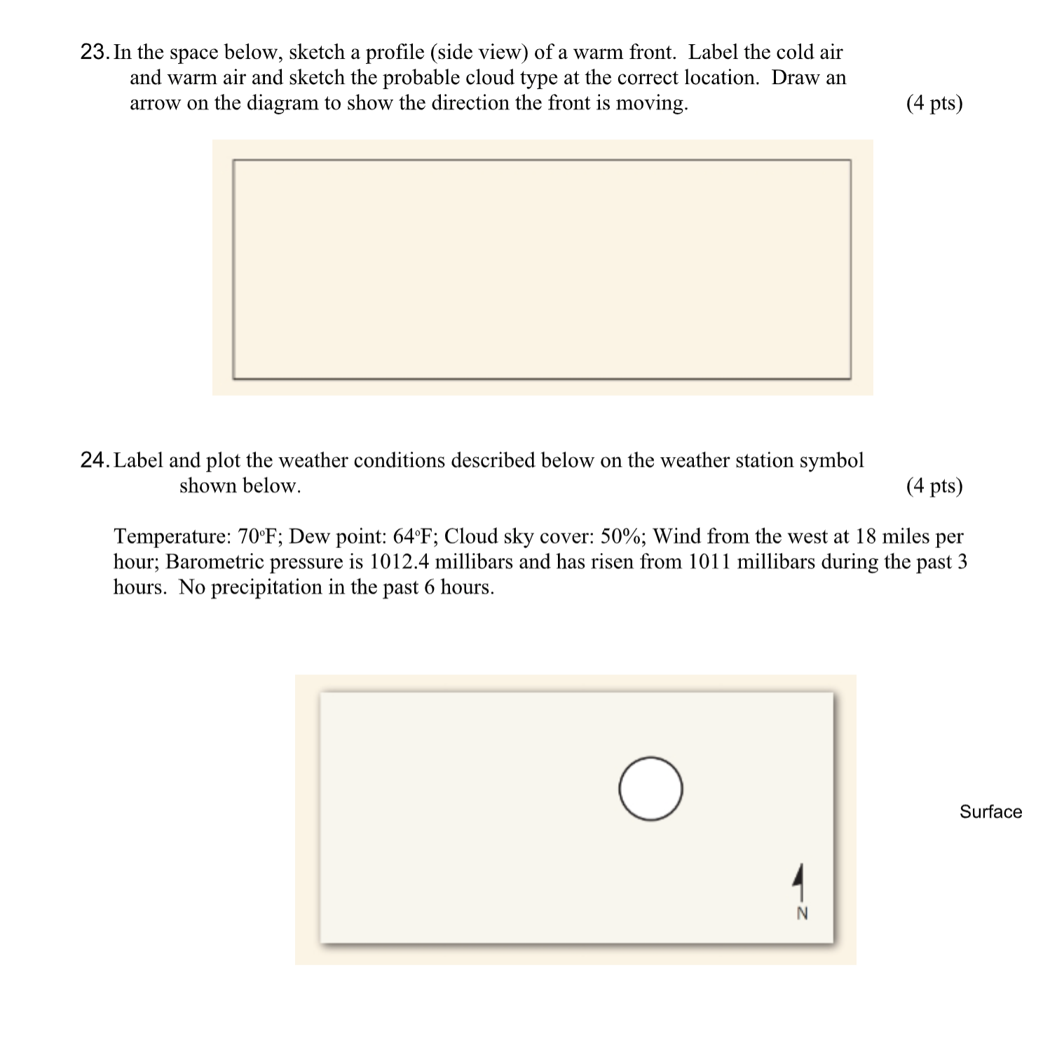 Solved In the space below, sketch a profile (side view) ﻿of | Chegg.com