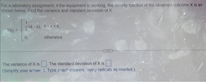 Solved For a laboratory assignment, if the equipment is | Chegg.com