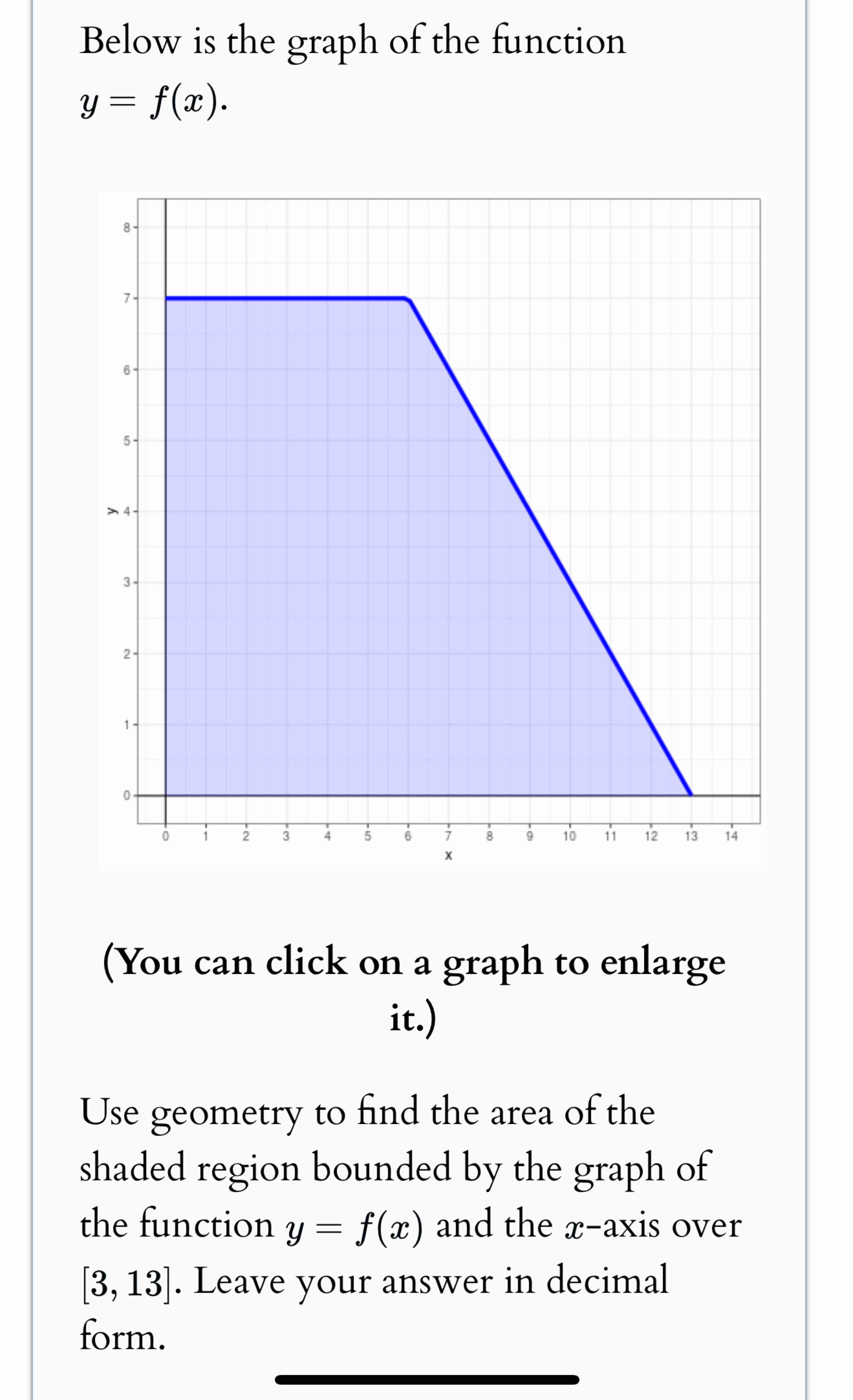 Solved Below is ﻿the graph of ﻿the functiony=f(x).(You ﻿can | Chegg.com