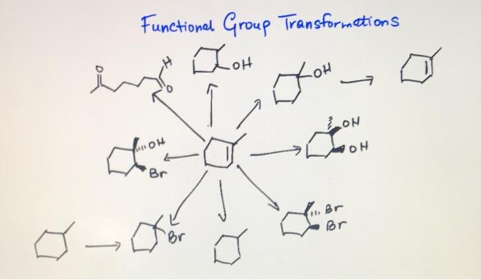 Solved Functional Group Transformations Ooh into 1 yor , . | Chegg.com