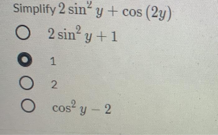 Solved Simplify sin 2x + 2 sin X sin(4x) Оооо O 2 sin x (cos | Chegg.com