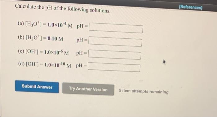 Solved apter 10: EOC [References] pt Calculate the molar H30 | Chegg.com