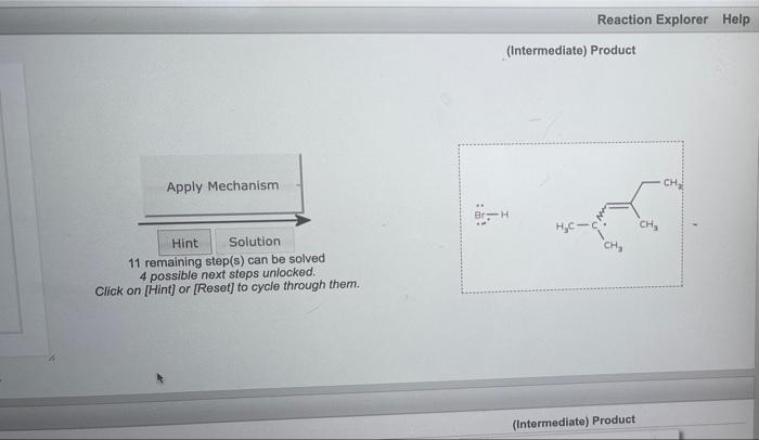 Solved (Intermediate) Reactant Intermediate) Product Apply | Chegg.com