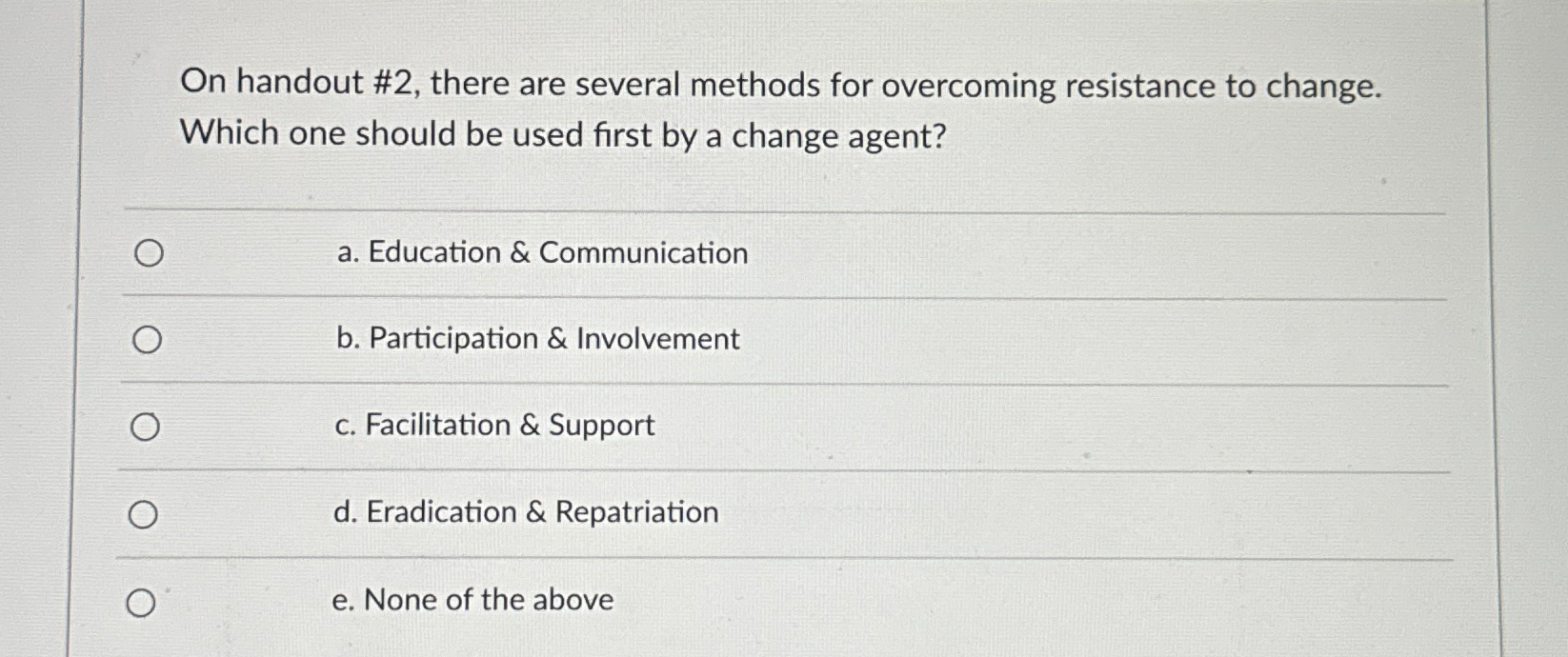 Solved On handout #2, ﻿there are several methods for | Chegg.com