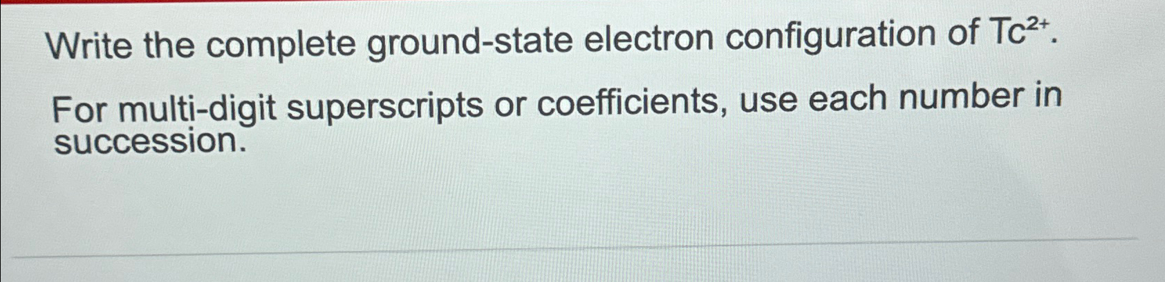 Solved Write The Complete Ground State Electron