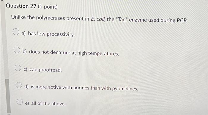 Solved During replication, the "beta clamp" (in E. coli) and | Chegg.com