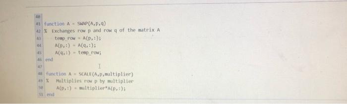Solved MATLAB Problem 4.1: Counting arithmetic operations in | Chegg.com