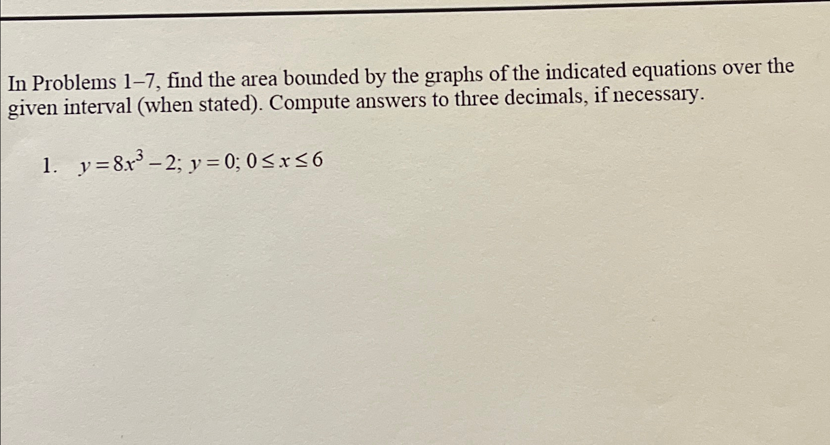 Solved In Problems 1-7, ﻿find the area bounded by the graphs | Chegg.com