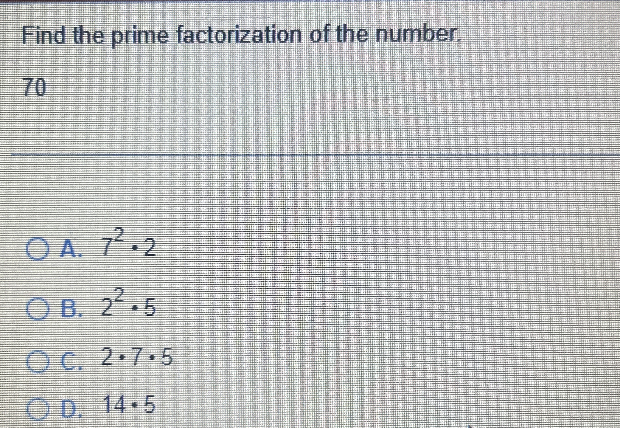 Solved Find the prime factorization of the | Chegg.com