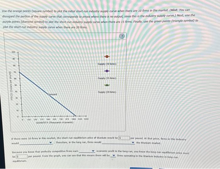 Solved Short-run supply and long-run equilibrium Consider | Chegg.com