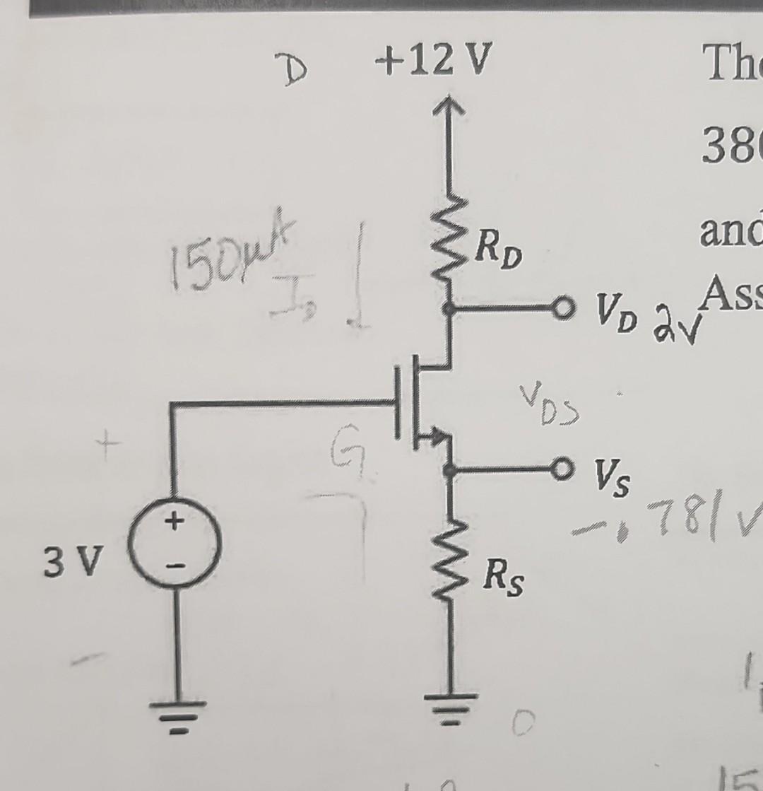Solved Electronics I MOSFET Circuit Under DC Conditions (10 | Chegg.com