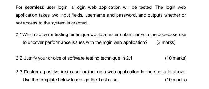 Solved For seamless user login, a login web application will | Chegg.com