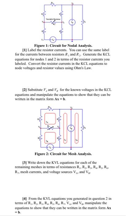 Solved View Figure 1: Circuit for Nodal Analysis. [1] Label | Chegg.com