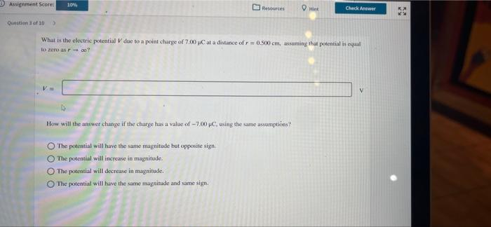 Solved Assignment Scores 30% DR Hint Check Answer Questions | Chegg.com