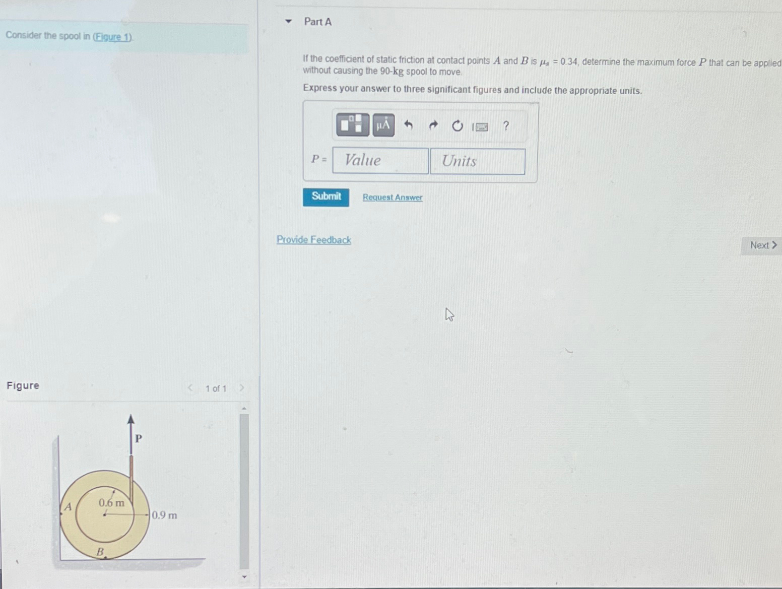 Solved Consider the spool in (Figure 1).Part AIf the | Chegg.com