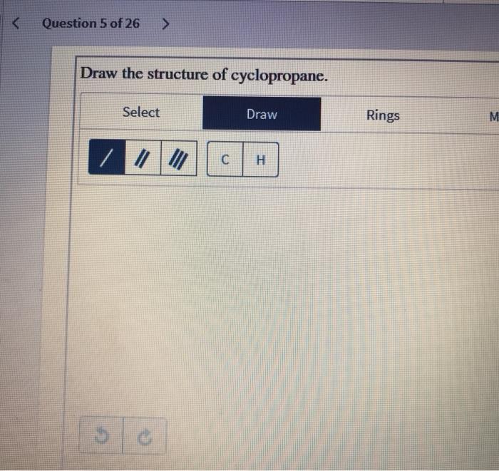 Solved Question 5 of 26 > Draw the structure of | Chegg.com
