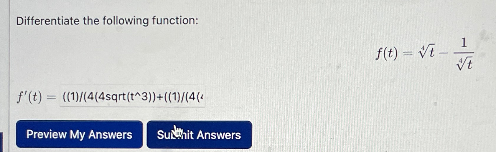 Solved Differentiate The Following 3668