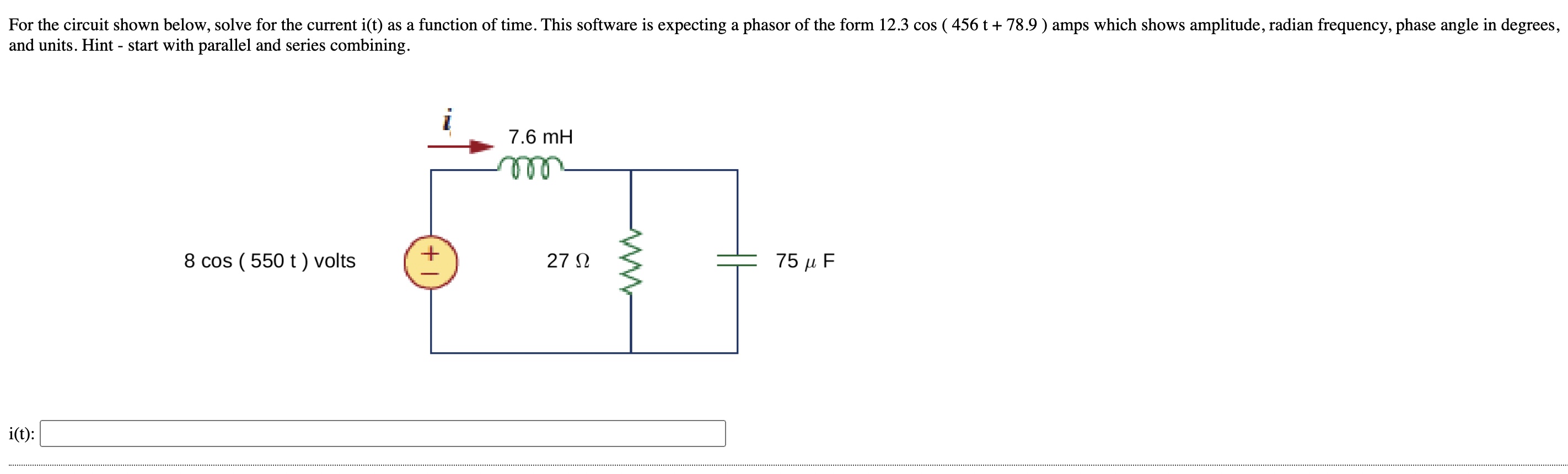 Solved and units. Hint - ﻿start with parallel and series | Chegg.com