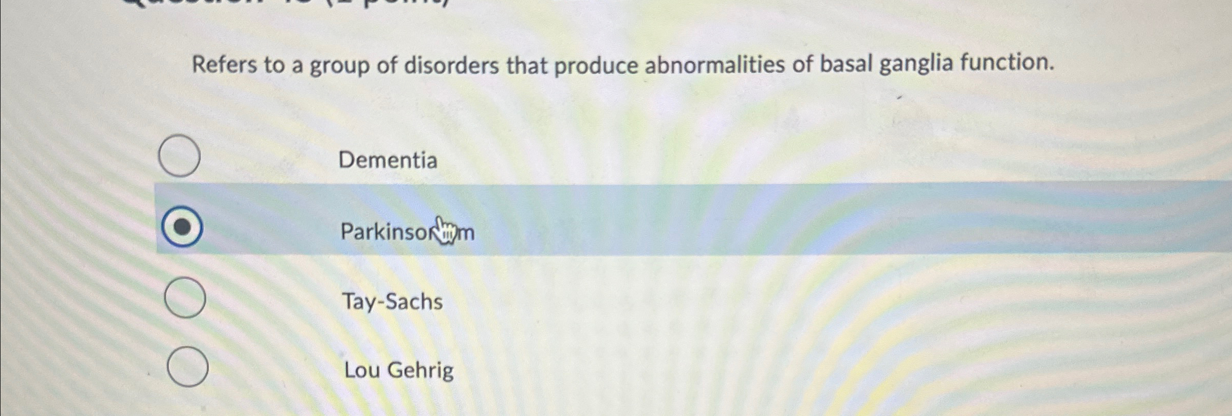 Solved Refers to a group of disorders that produce | Chegg.com